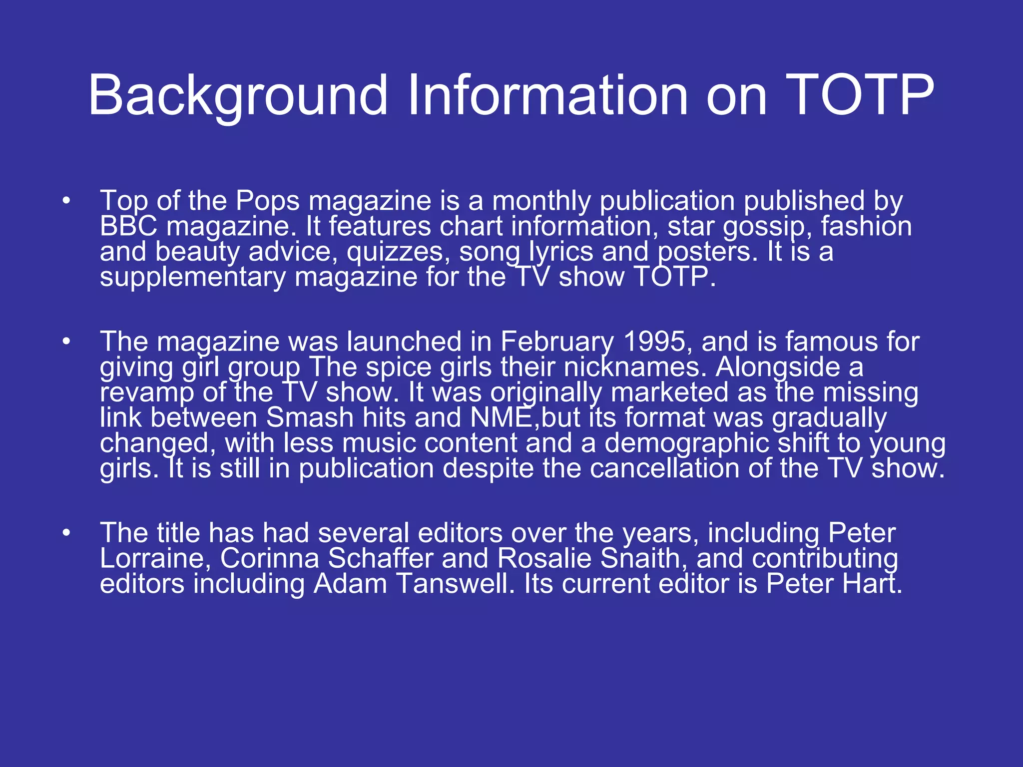 Analysis of totp | PPT