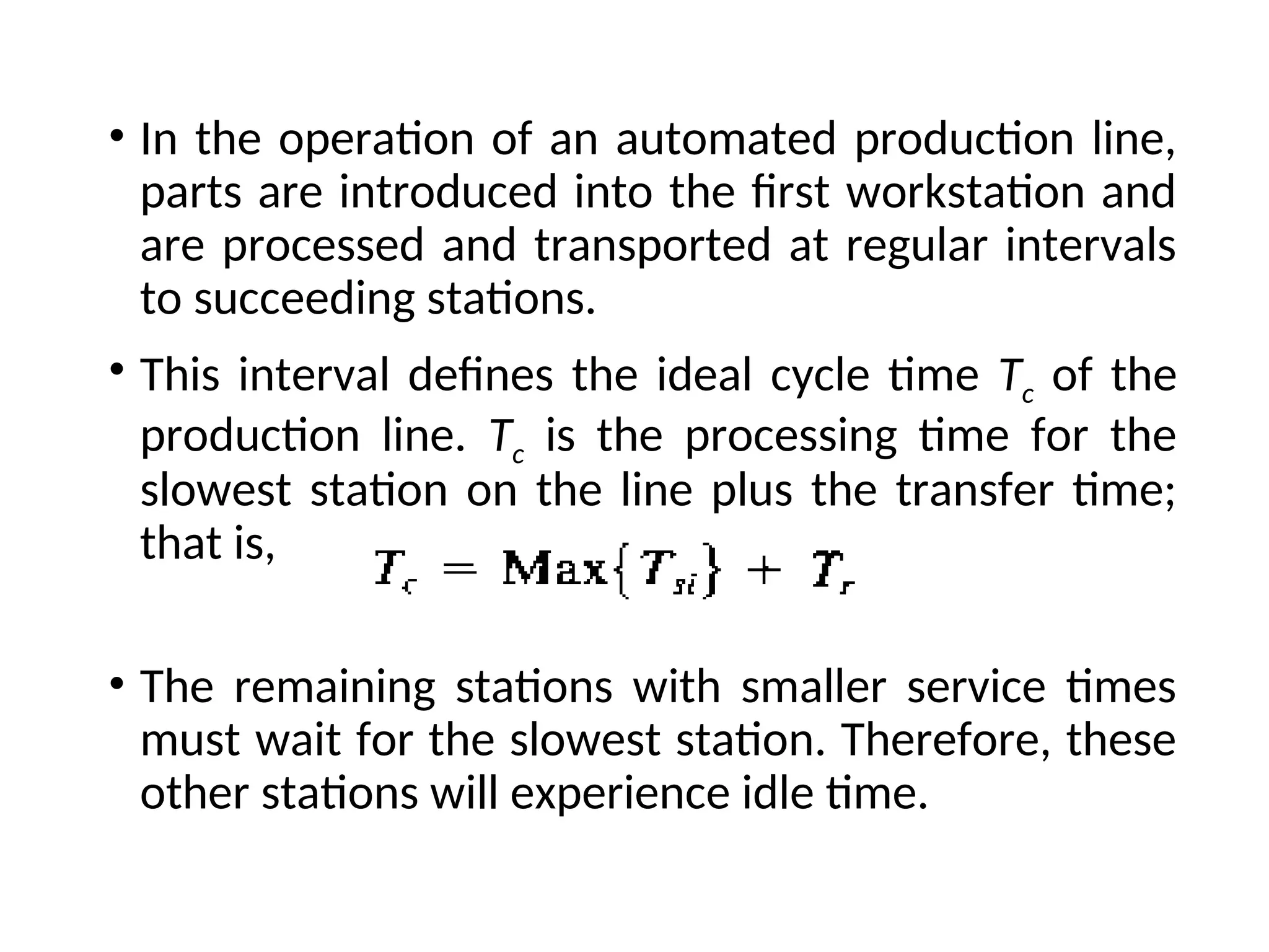 operation of an automated production line | PPT
