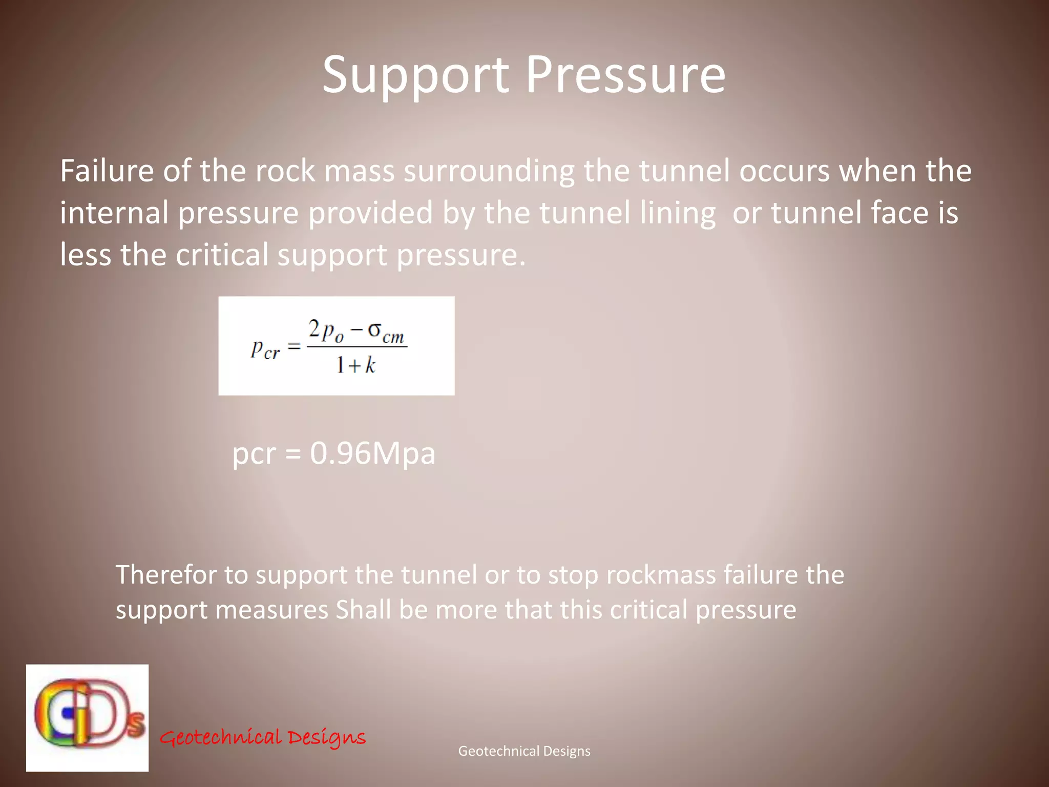 Analysis of tunnel in weak rock | PPT