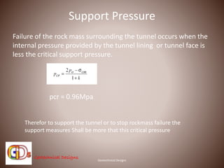 Analysis of tunnel in weak rock | PPT