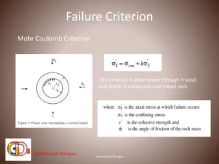 Analysis of tunnel in weak rock | PPT
