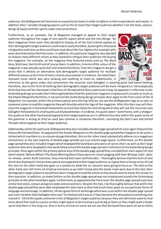 Analysis of two types of Magazines | DOCX