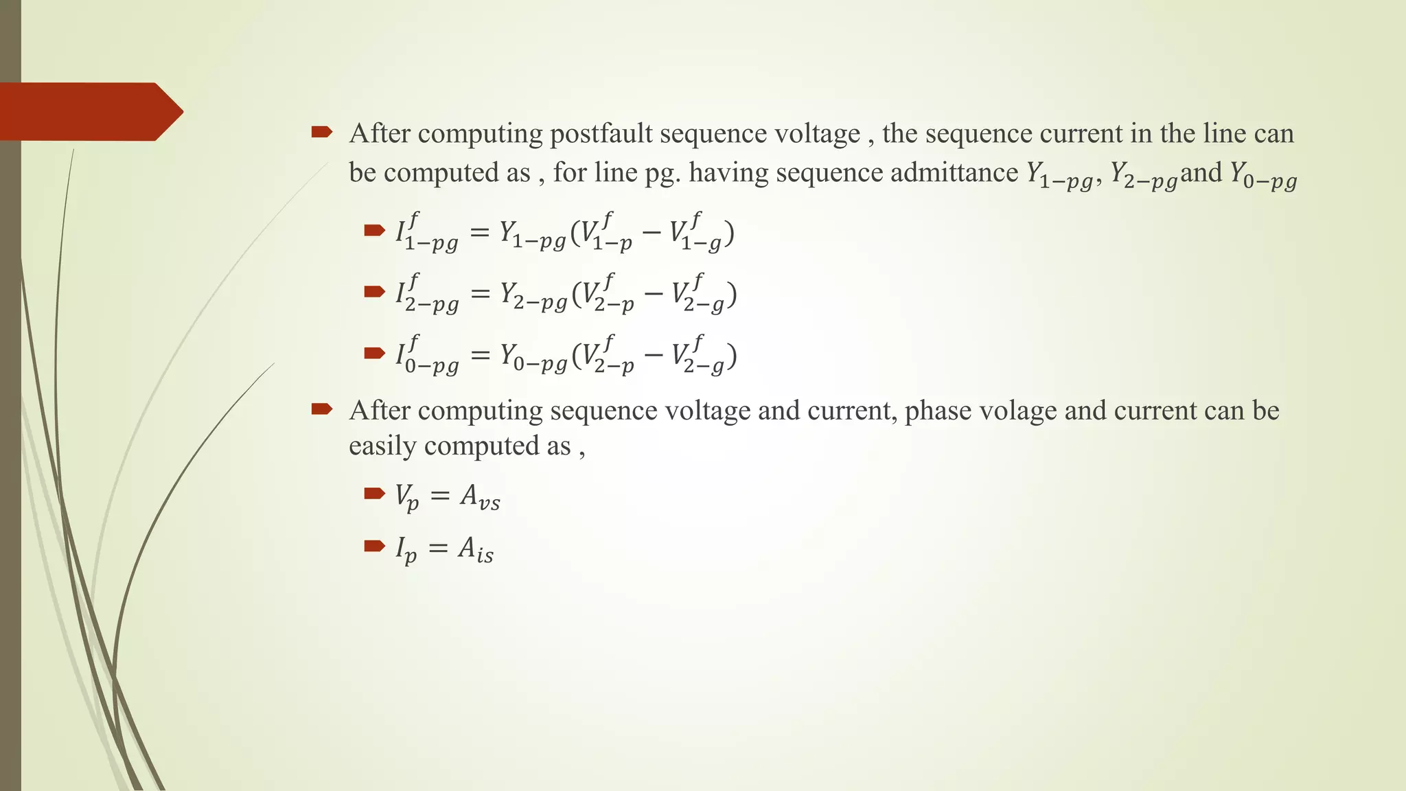 Analysis of unsymmetrical faults using bus impedence matrix | PPT