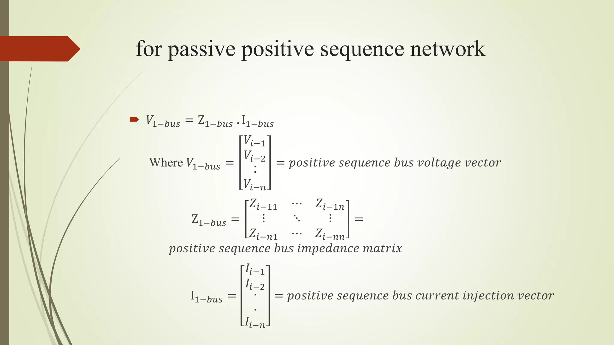 Analysis of unsymmetrical faults using bus impedence matrix | PPT