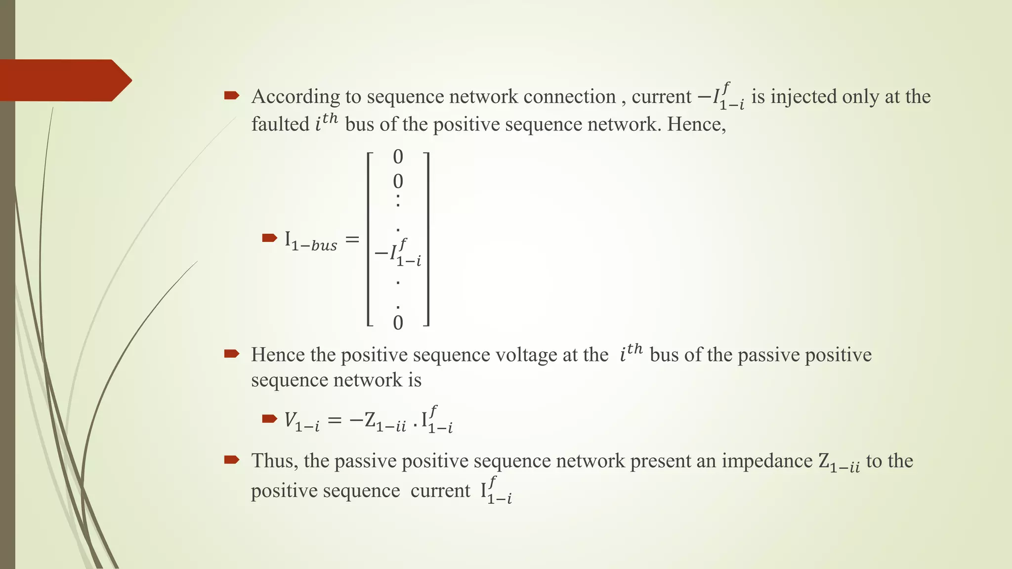 Analysis of unsymmetrical faults using bus impedence matrix | PPT