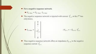 Analysis of unsymmetrical faults using bus impedence matrix | PPT