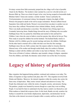 Analysis of Urvashi bautalia's The other side of silence.docx