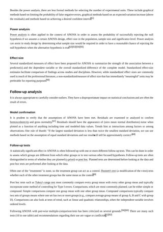 Analysis of variance | PDF