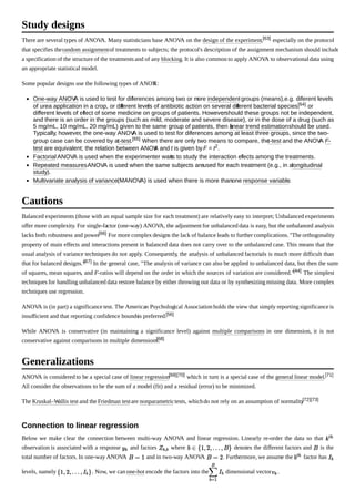 Analysis of variance | PDF