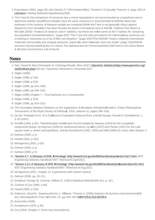 Analysis of variance | PDF
