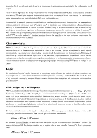Analysis of variance | PDF