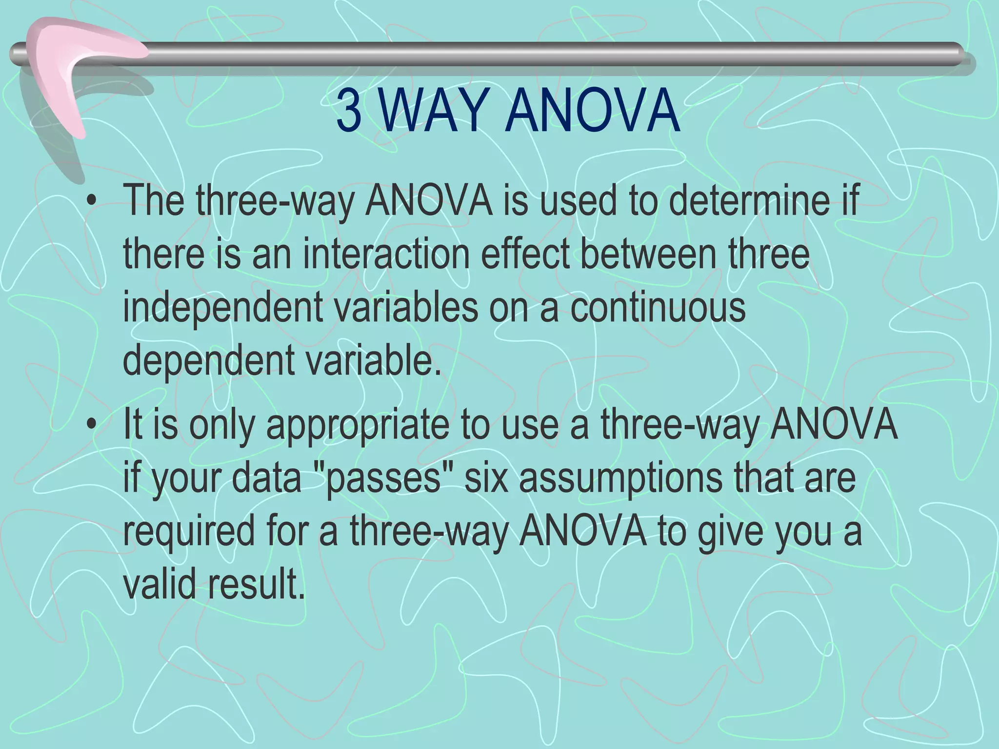 Analysis of variance | PPTX