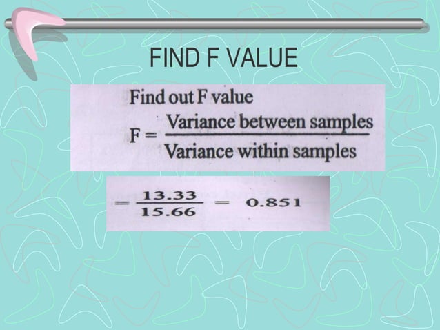 Analysis of variance | PPTX
