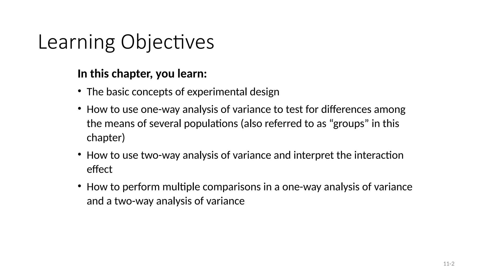 Analysis Of Variance Analysis Of Variance Pptx