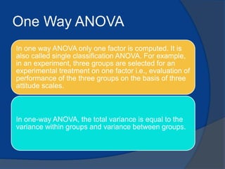 Analysis of variance anova | PPTX