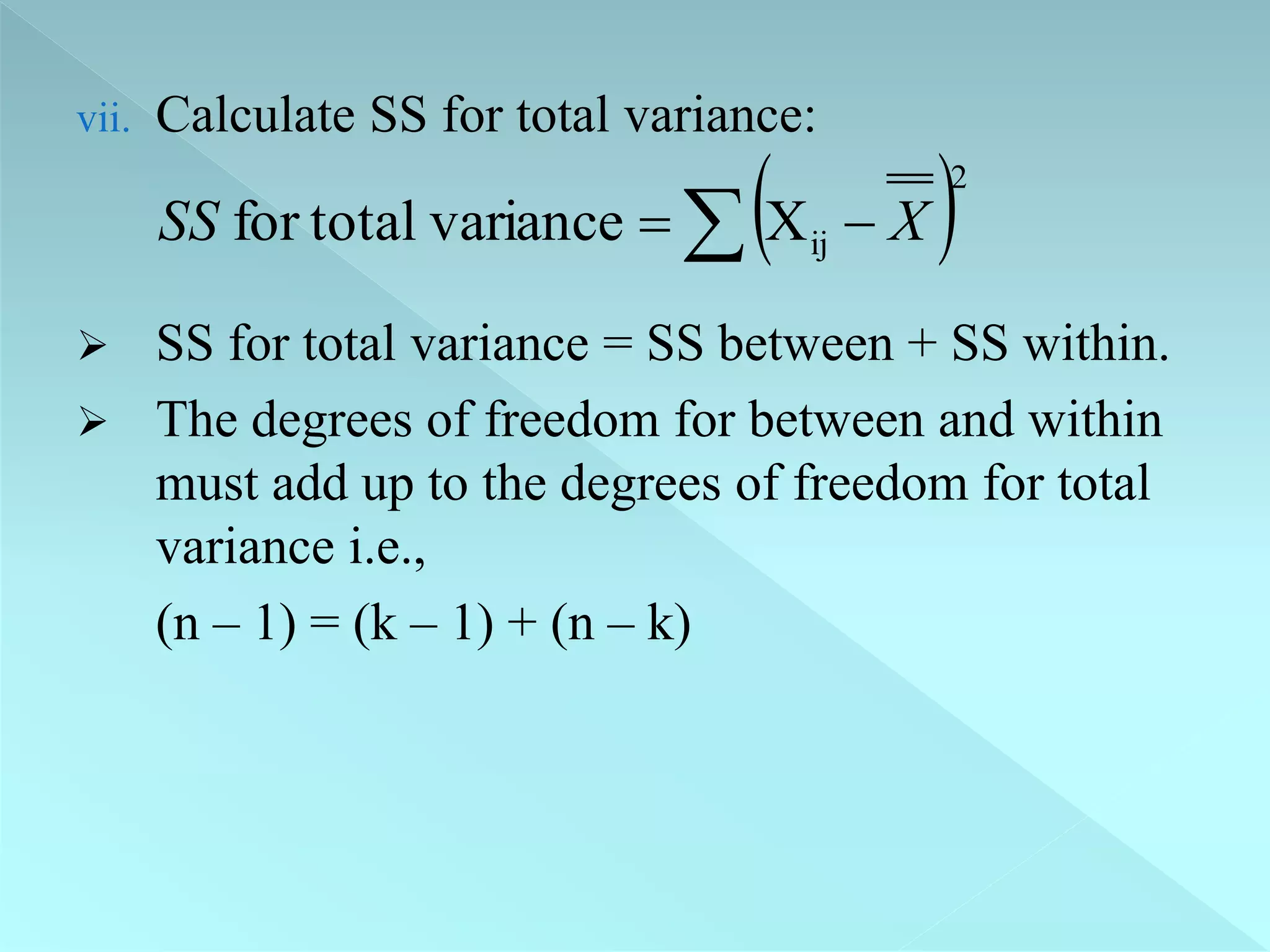 Analysis of variance (anova) | PPTX