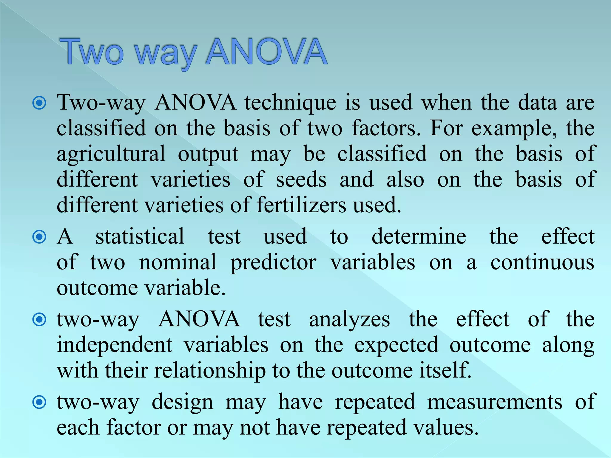 Analysis of variance (anova) | PPTX