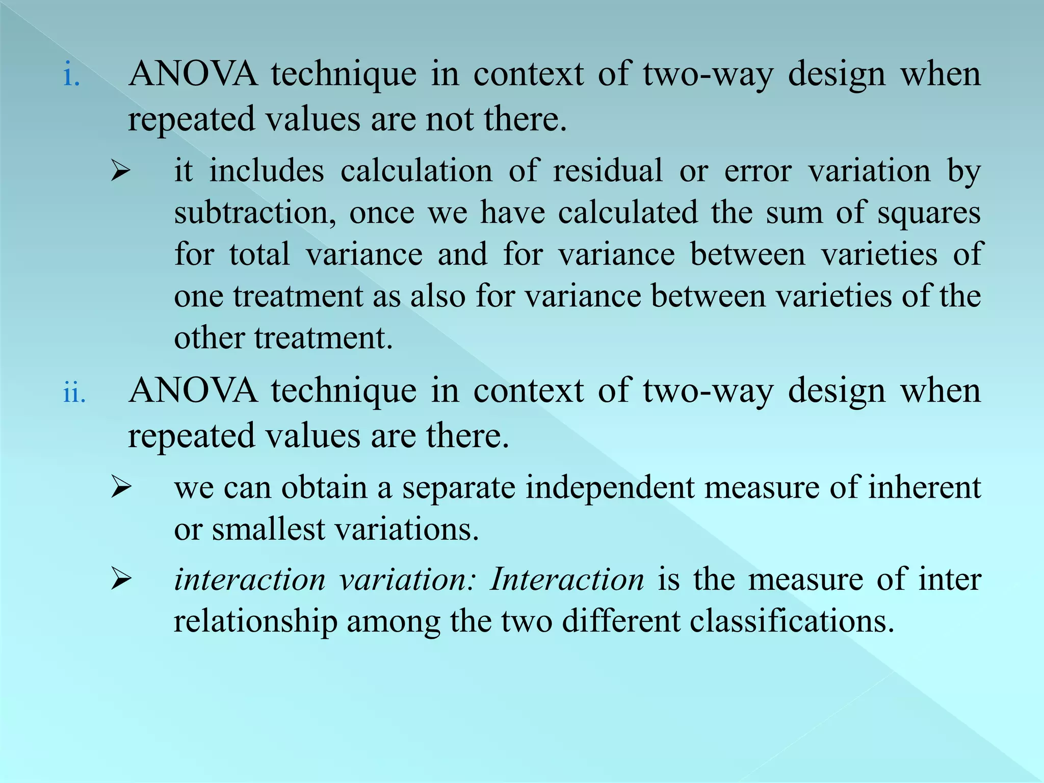 Analysis of variance (anova) | PPTX