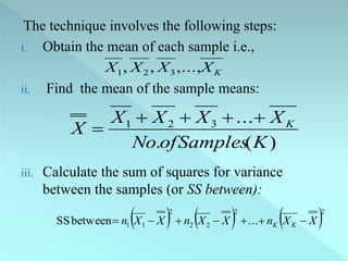 Analysis of variance (anova) | PPTX