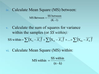 Analysis of variance (anova) | PPTX
