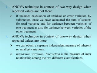 Analysis of variance (anova) | PPTX