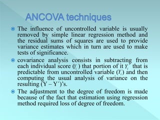 Analysis of variance (anova) | PPTX