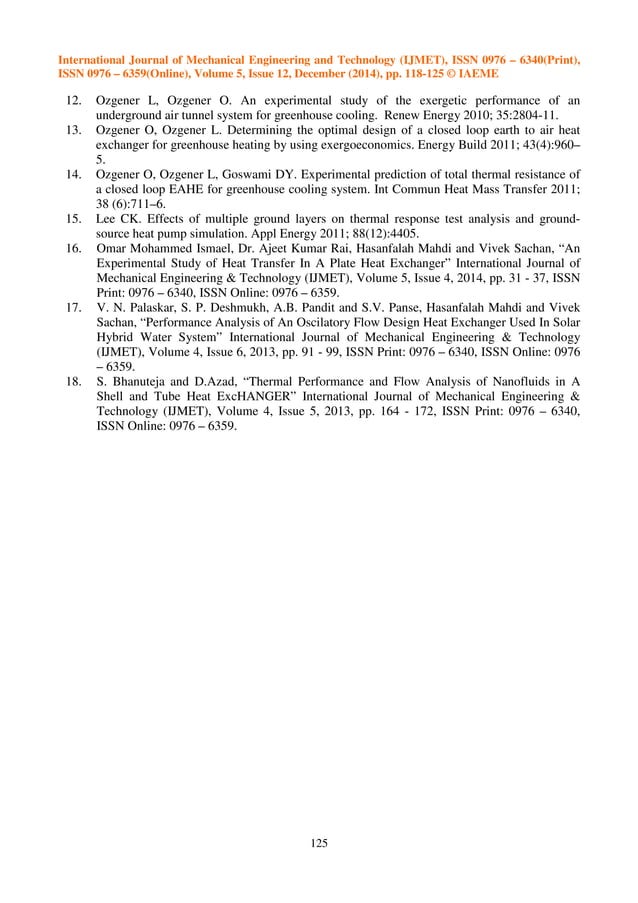 Analysis of various designing parameters for earth air tunnel heat exchanger system | PDF ...