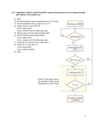 Analysis of vertical and horizontal handoff | DOCX