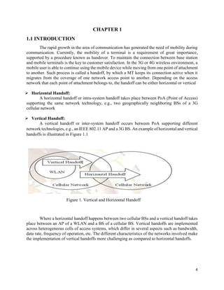 Analysis of vertical and horizontal handoff | DOCX