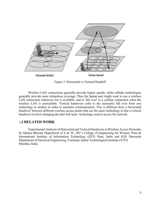Analysis of vertical and horizontal handoff | DOCX