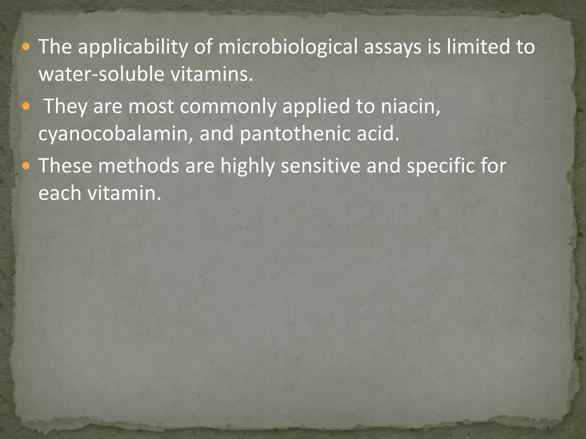 Analysis of vitamin | PPTX