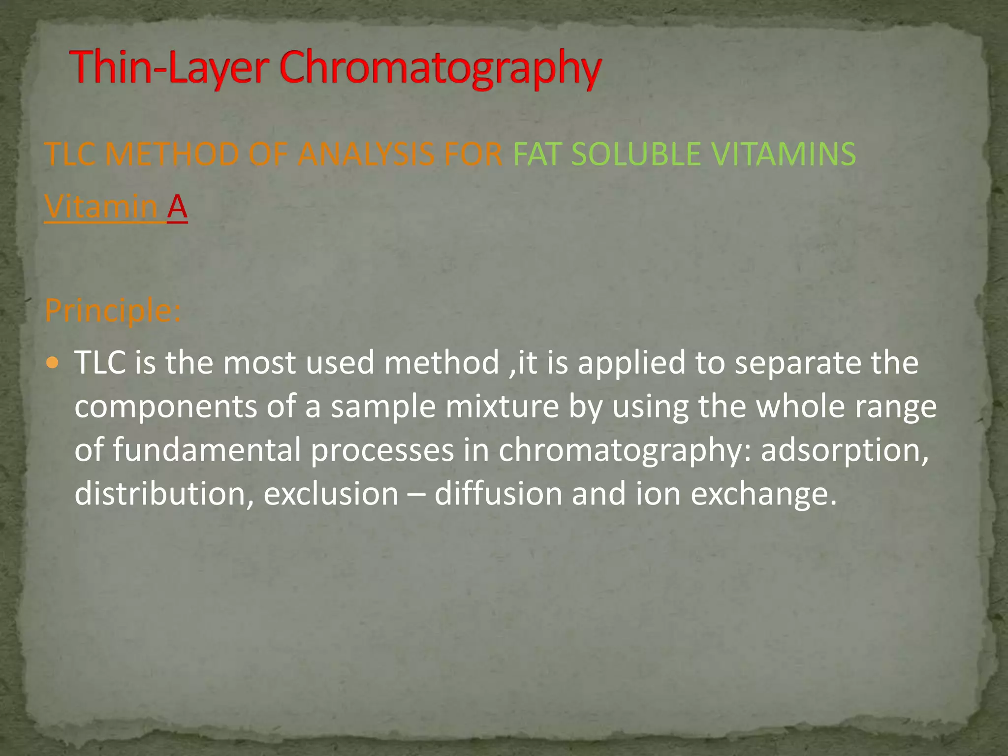Analysis of vitamin | PPTX