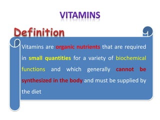 Analysis of vitamins | PPTX