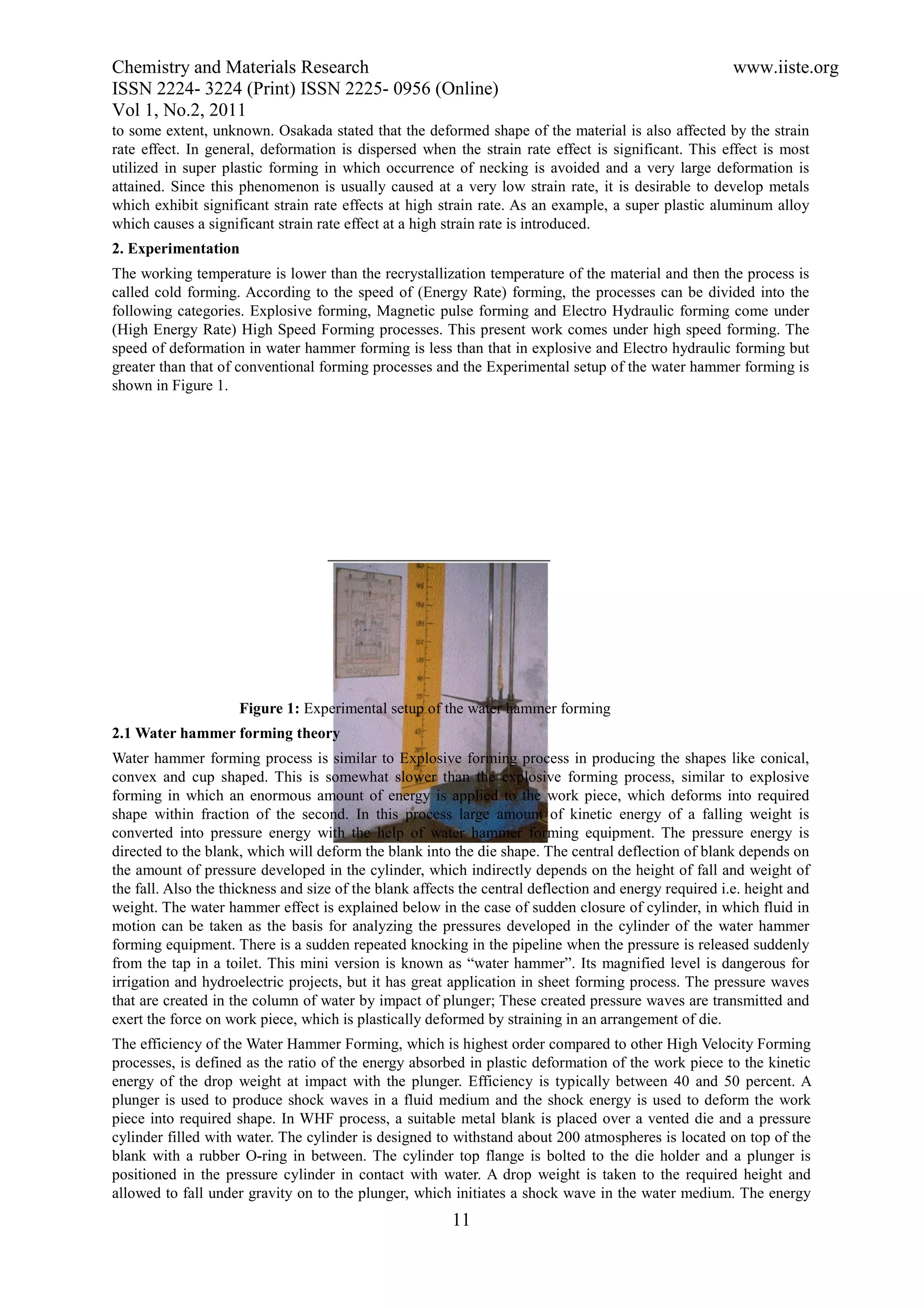 Analysis of water hammer forming on the sheet metal | PDF