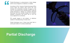 Analysis of waveform and pulse sequence in partial discharge | PPTX