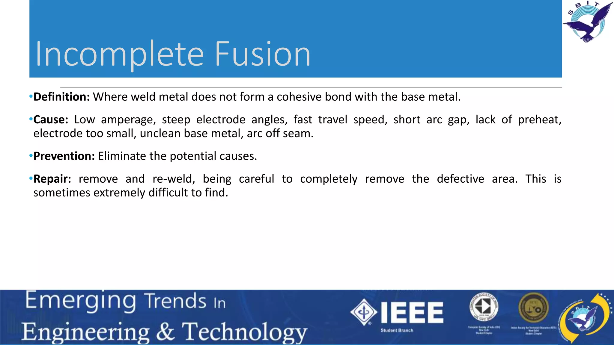 Analysis of Welding Defects | PPTX