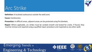 Analysis of Welding Defects | PPTX