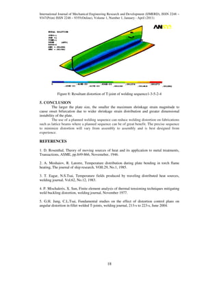 Analysis of welding distortion | PDF