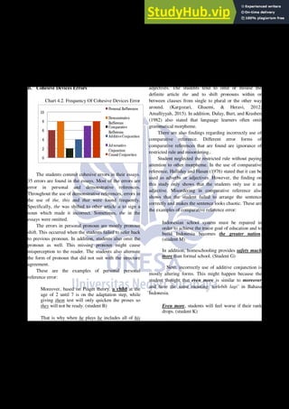 Analysis On Cohesive Devices Errors In EFL University Students ...