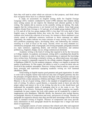 ANALYSIS ON PARAGRAPH WRITING OF THE SECOND SEMESTER STUDENTS OF ...