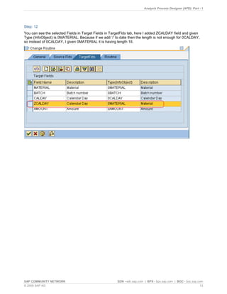 Analysis process designer (apd) part 1 | PDF