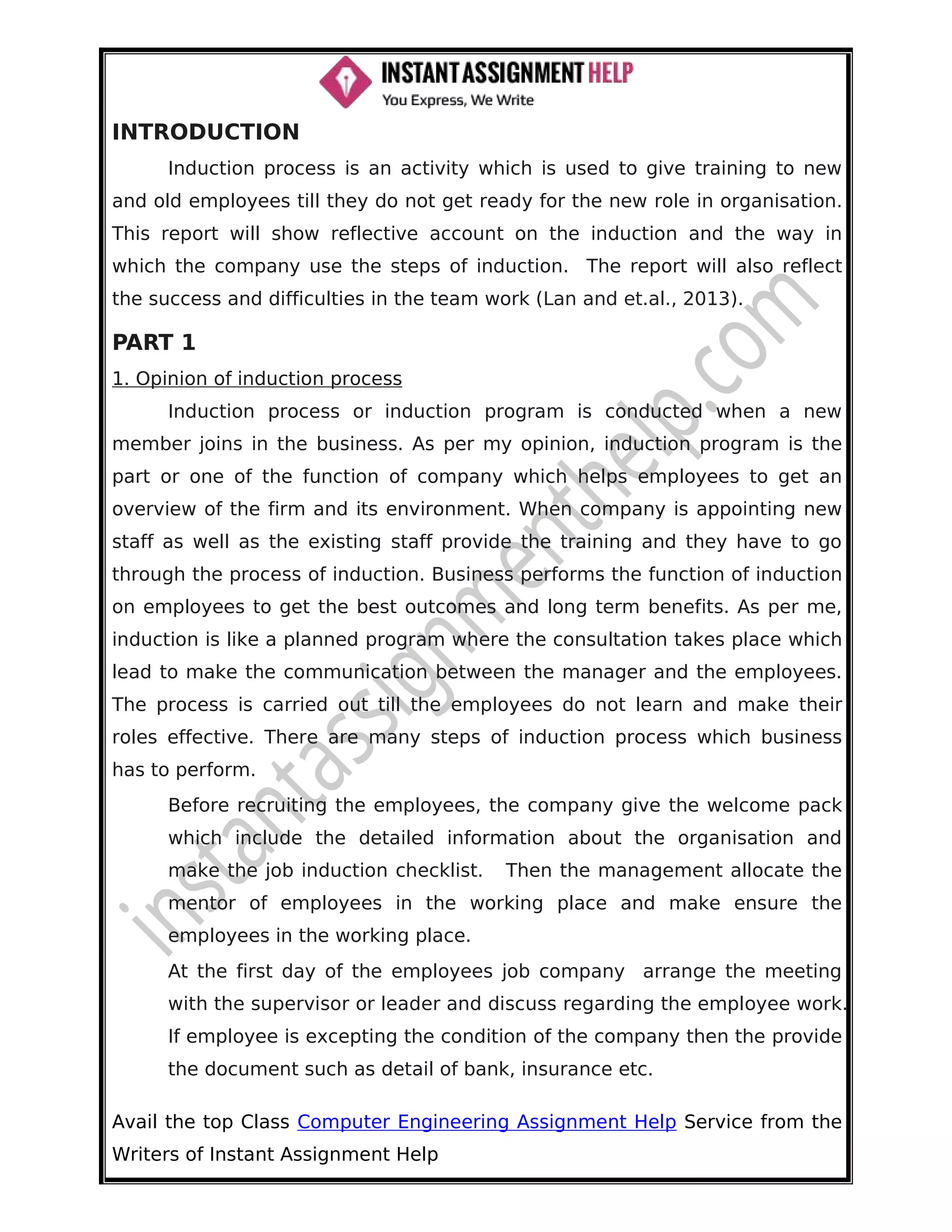 Analysis report on reflective account | PDF