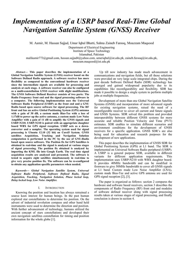 Analysis resultsofasoftwaregns srevieverusingusrpandcustomlnawithopensourcealgorithm | PDF