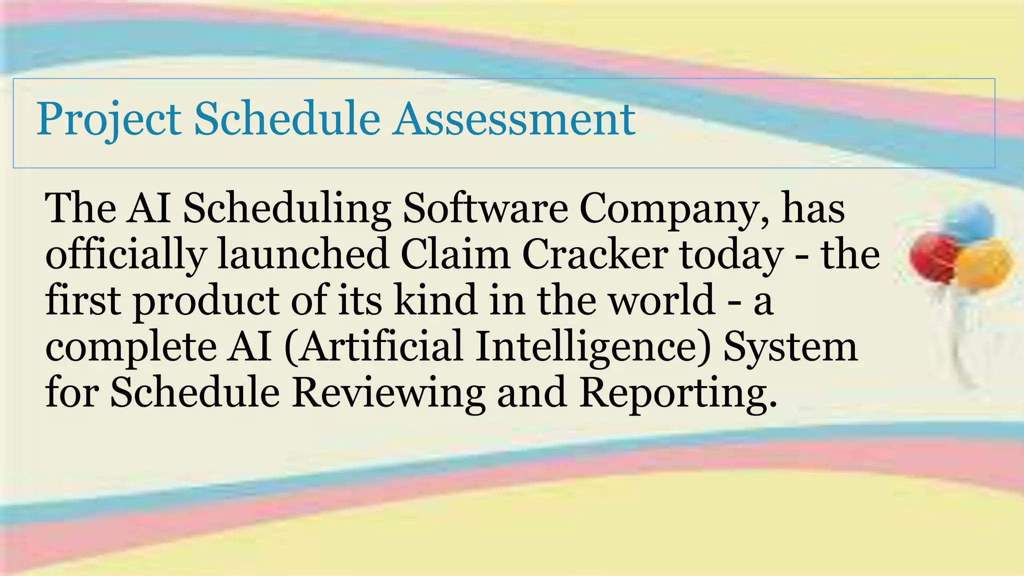 Analysis schedule assessment | PPT