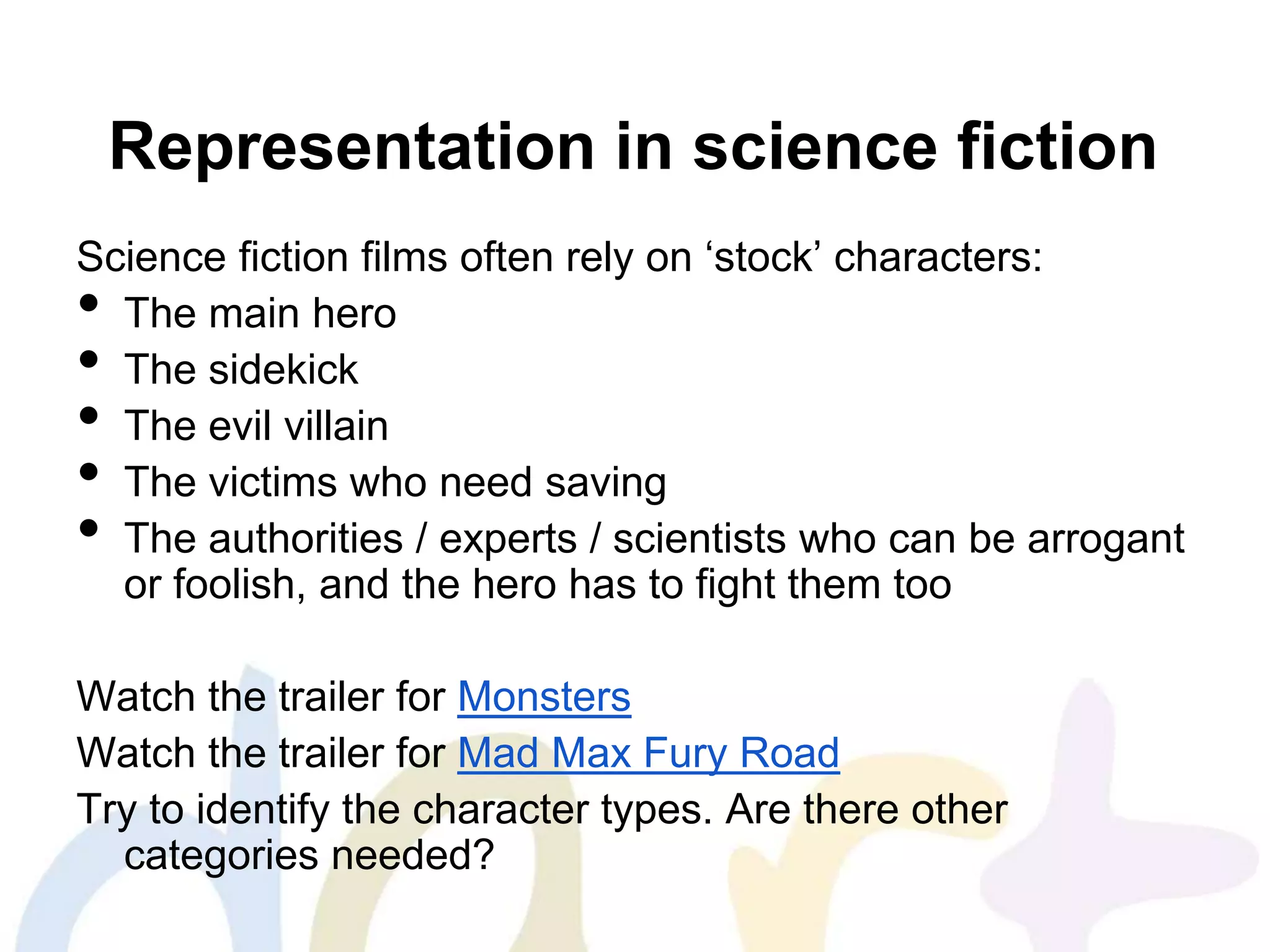 Analysis science fiction representation | PPTX