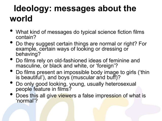 Analysis science fiction representation | PPT