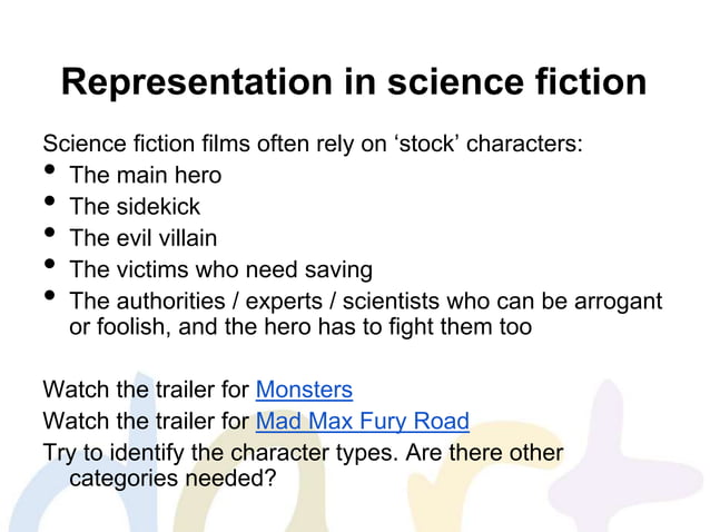 Analysis science fiction representation | PPT