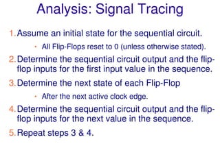 Analysis sequential circuits | PDF