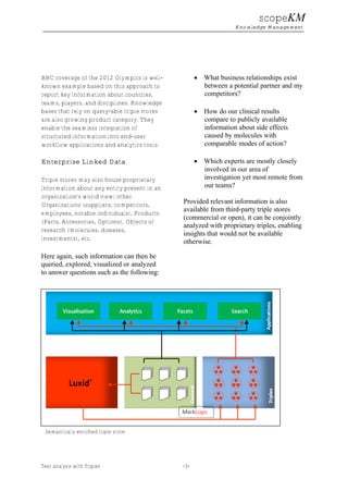 scopeKM: Text analysis with Triples | PDF