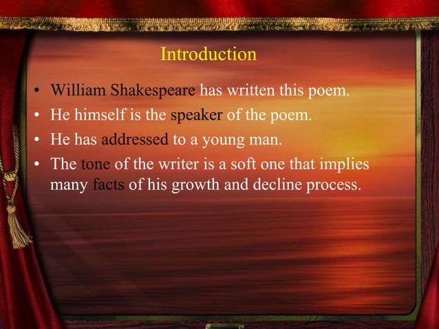 Analysis sonnet 18 | PPTX